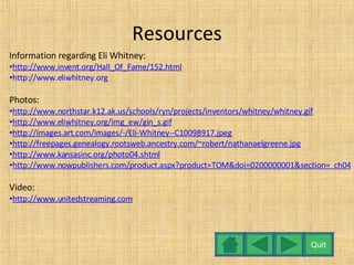 Eli Whitney Presentation | PPT