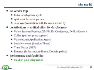 "Open Source VoIP" by Daniel Constantin Mierla @ eLiberatica 2007 | PDF