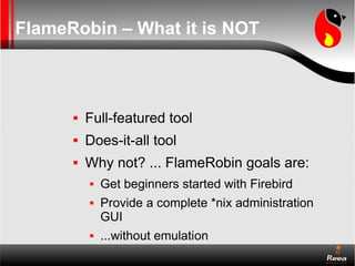 "About Firebird and Flamerobin" by Marius Popa @ eLiberatica 2007 | PPT