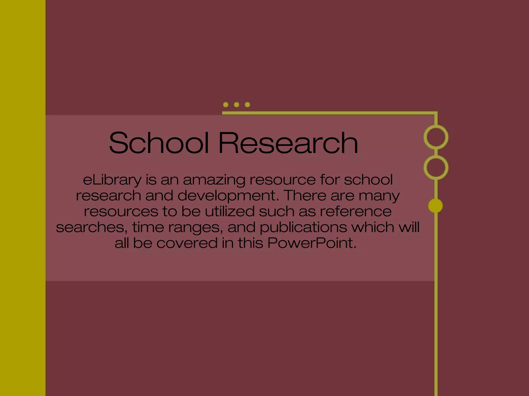 eLibrary presentation (How to Search) | PPT