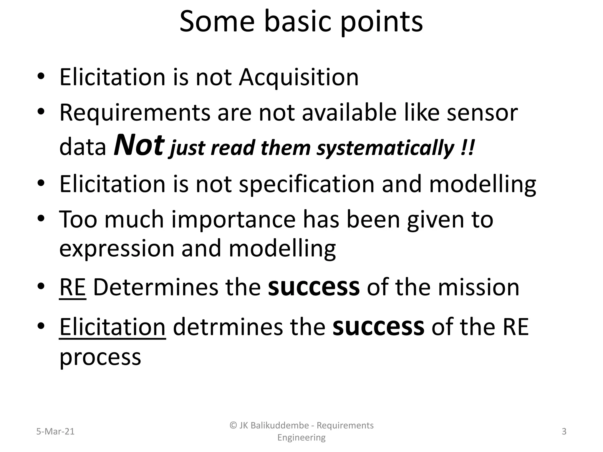 Elicitation.As the first step in Requirements Engineering | PDF
