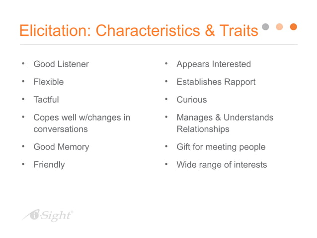 Investigation Interview: Elicitation Techniques | PPT | Science