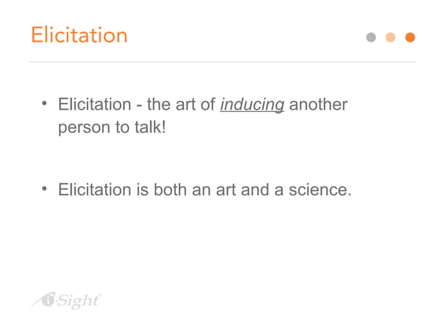 Investigation Interview: Elicitation Techniques | PPT | Science