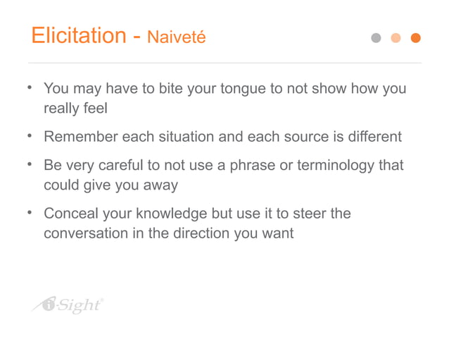 Investigation Interview: Elicitation Techniques | PPT | Science