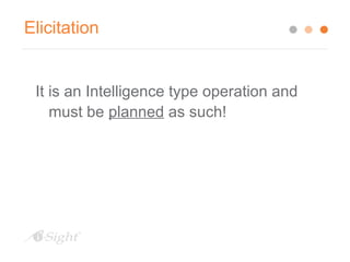 Investigation Interview: Elicitation Techniques | PPT