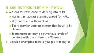 Eliciting non functional requirements | PPT