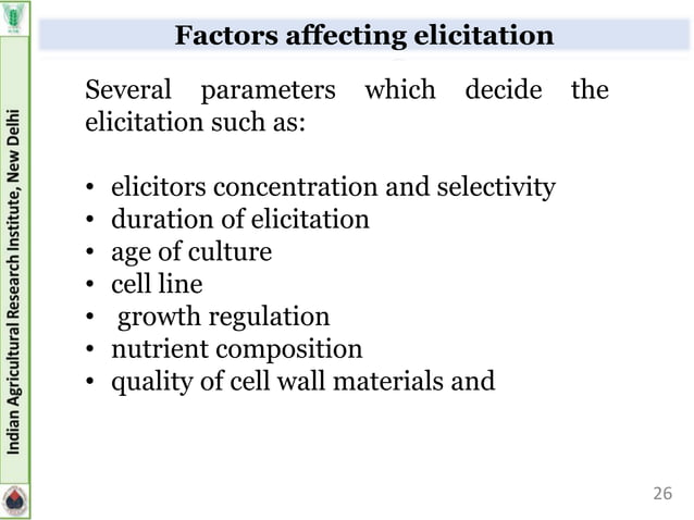 Elicitors | PPTX | Agriculture | Industries