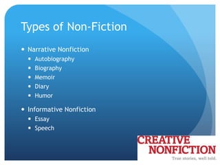 Eli eng125 intro to non fiction | PPT