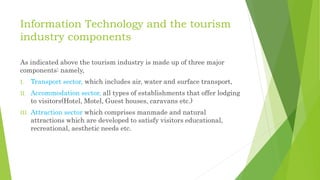 IT and communications in tourist company management | PPTX