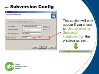 Life Cycle Management for BusinessObjects Enterprise XI 3.1 | PPT
