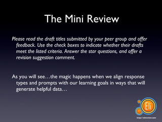 Eli Workshop PowerPoint | PPT