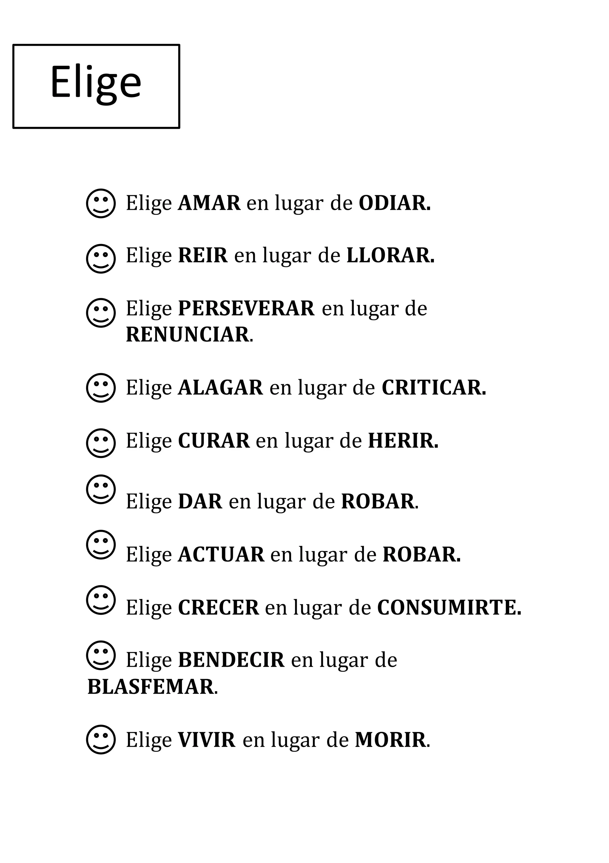 Elige amar en lugar de odiar | PDF