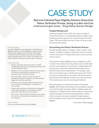 Streamline Patient Verification Process, Saving on Labor and Cost