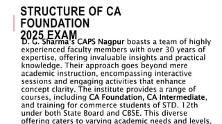 Eligibility Criteria and Exam Structure of CA Foundation 2025 Exam.pptx
