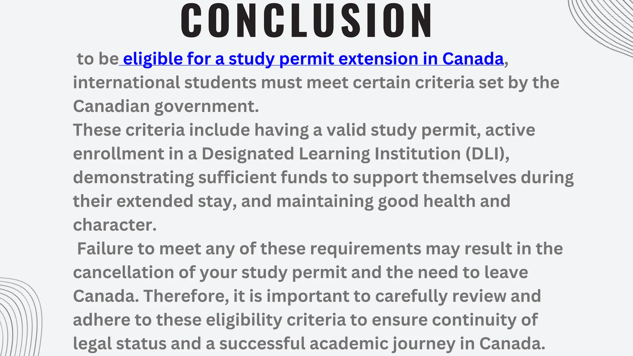 Eligibility Criteria for Study Permit Extension in Canada | PPTX