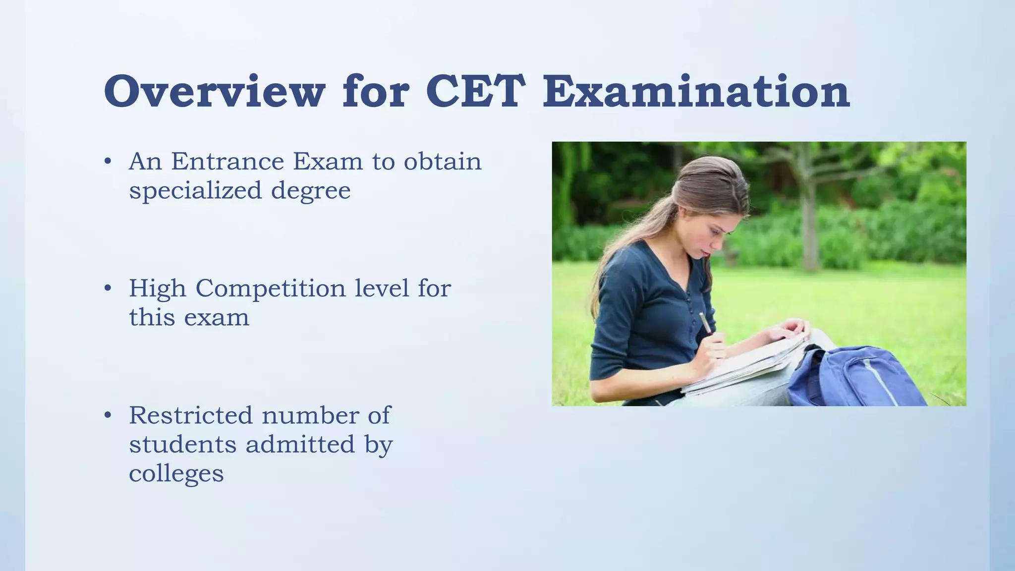 Eligibility Criteria and Tips to Crack CET Exam! | PPTX | Standardized ...