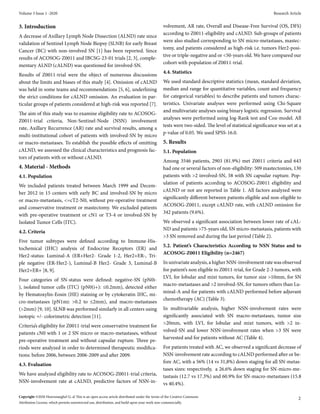 Eligibility for ACOSOG Z0011 Trial and Results on a Cohort of 3546 ...