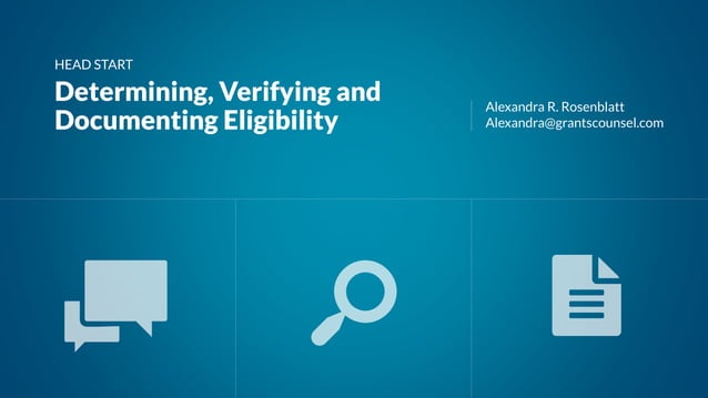 Head Start: Determining, Verifying and Documenting Eligibility | PPTX | Debated Sensitive Social ...