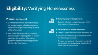 Head Start: Determining, Verifying and Documenting Eligibility | PPTX