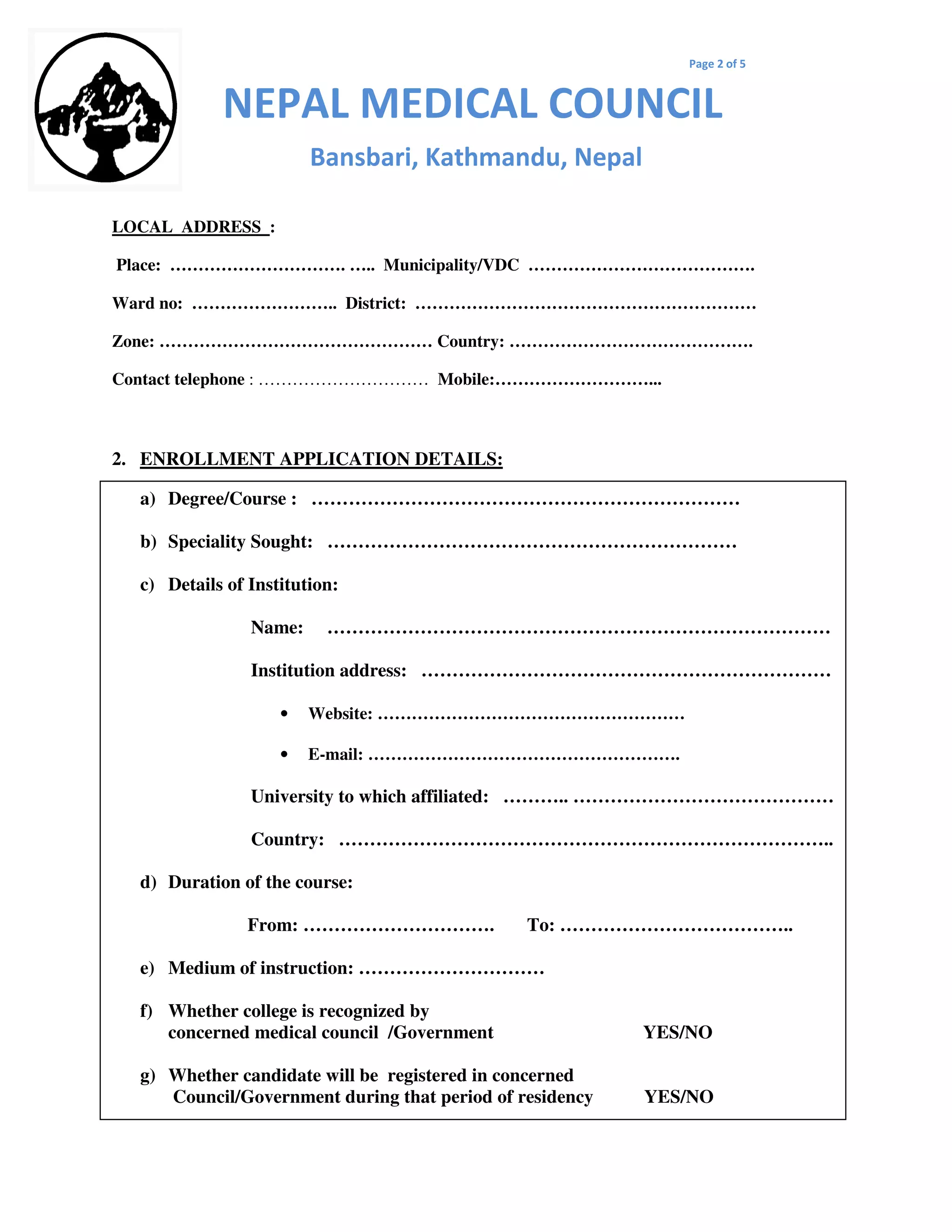 Eligibity foriegn NMC form | PDF | Undergraduate Education | College ...