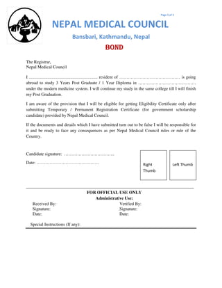 Eligibity foriegn NMC form | PDF