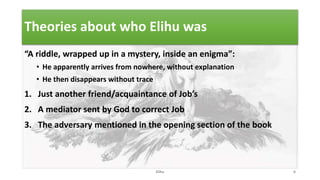 Elihu – who was he | PPTX