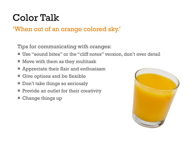 Eliii true colors communication | PPT