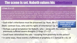 Elijah - Naboths vineyard (1 Kings 21) | PPTX
