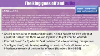 Elijah - Naboths vineyard (1 Kings 21) | PPTX