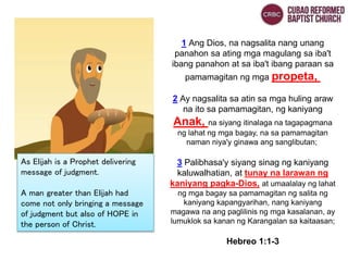 Elijah fed by the ravens | PPTX