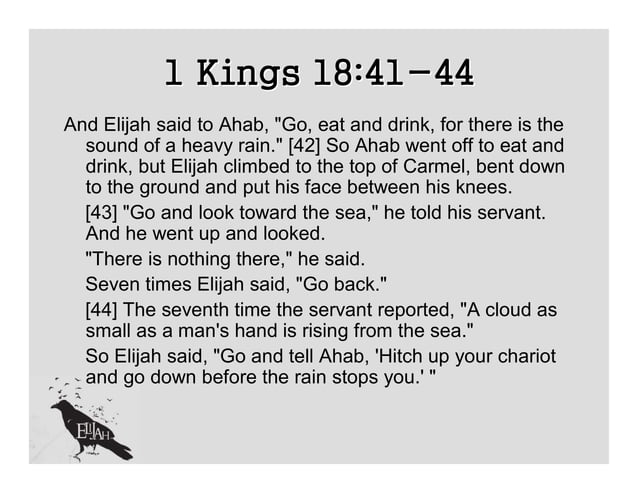 Elijah Prays | PPT