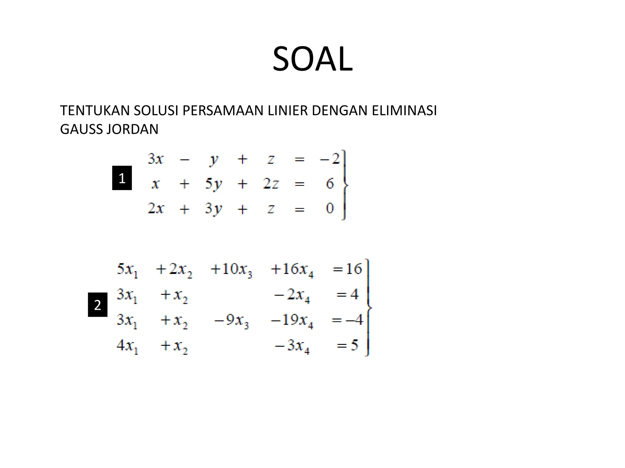 eliminasi-gauss materi lengkap dan terpecaya | PPTX