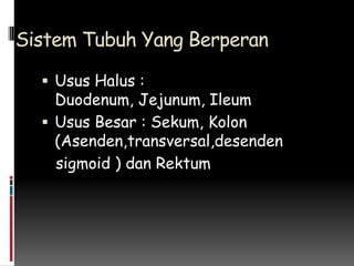 Eliminasi alvi (bab) | PPT