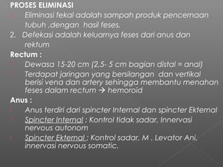 Eliminasi fekal | PPT