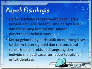 Eliminasi fekal ppt | PPT