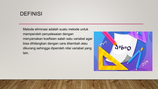 Metode Eliminasi kelompok 2 | PPTX