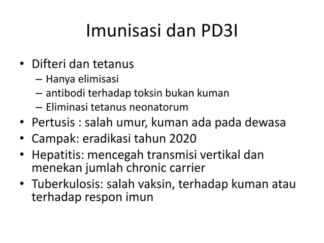 Eliminasi penyakit PD3I, imunisasi dasar dan booster - Copy.ppt