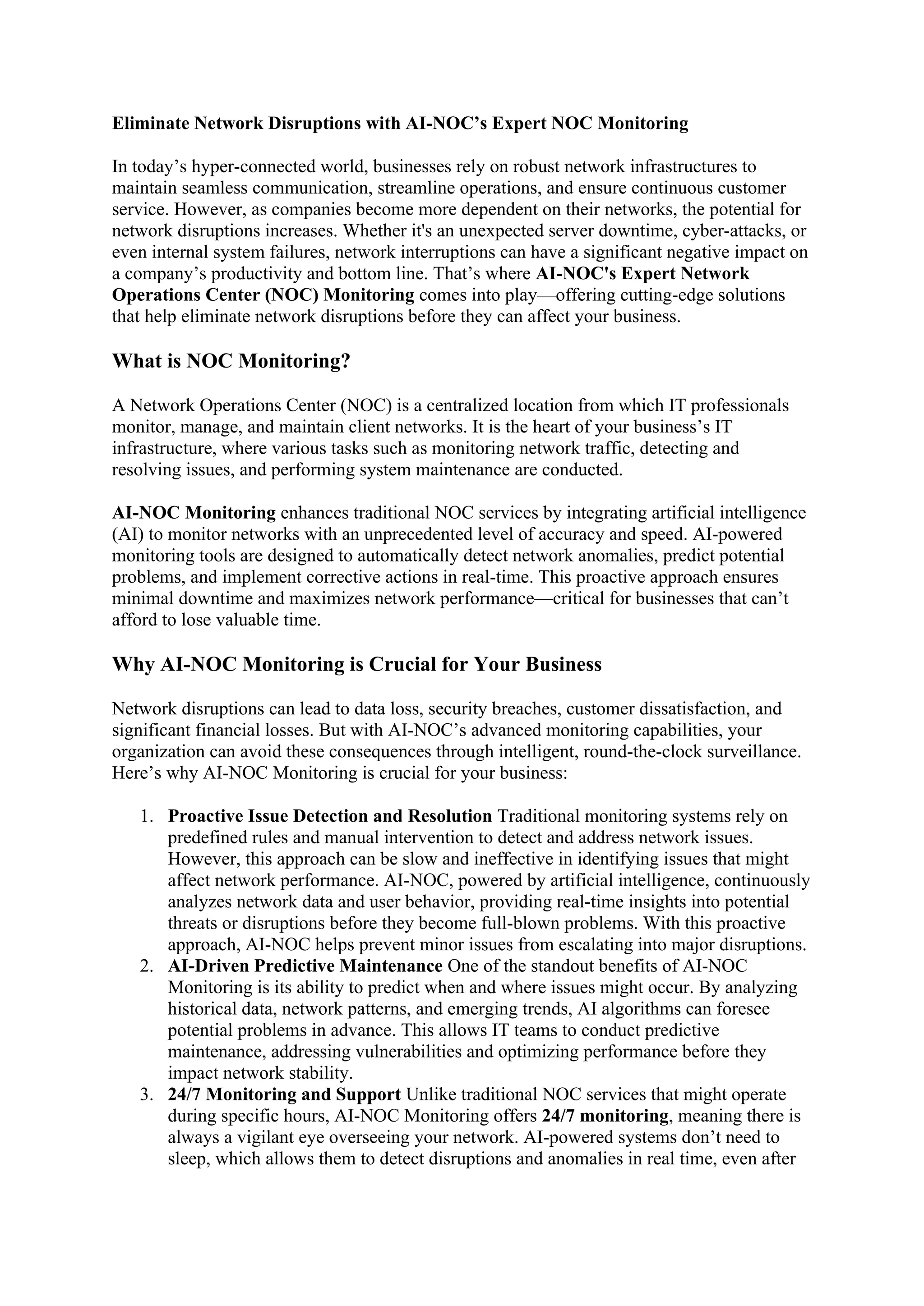 Eliminate Network Disruptions with AI.docx