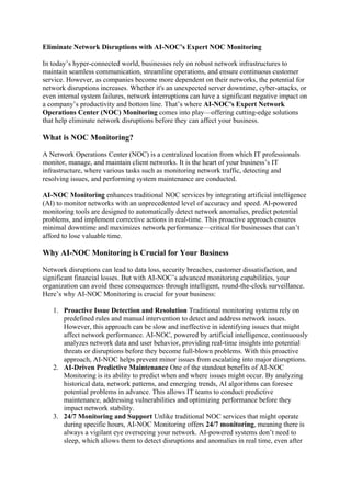 Eliminate Network Disruptions with AI.docx