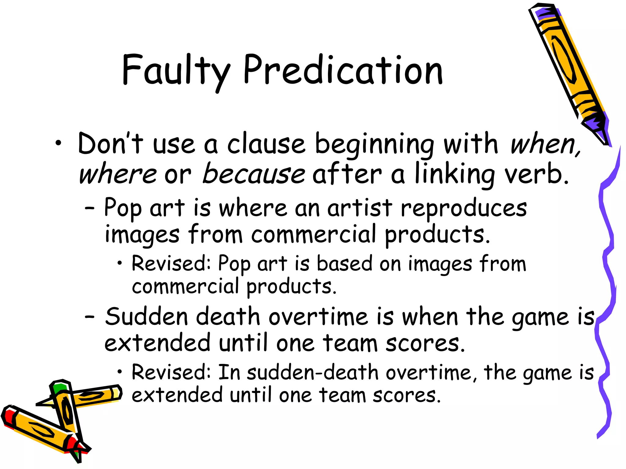 Eliminating shifts and mixed constructions | PPT