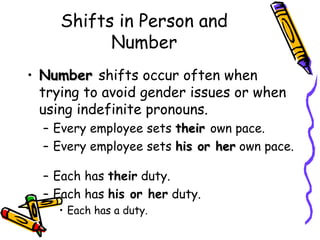 Eliminating shifts and mixed constructions | PPT