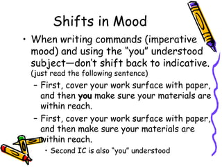 Eliminating shifts and mixed constructions | PPT