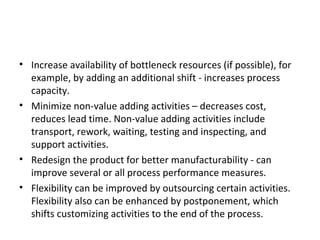 Eliminating the production bottlenecks | PPT