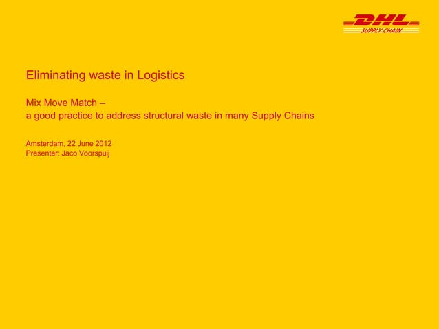 Eliminating waste in logistics | PPT