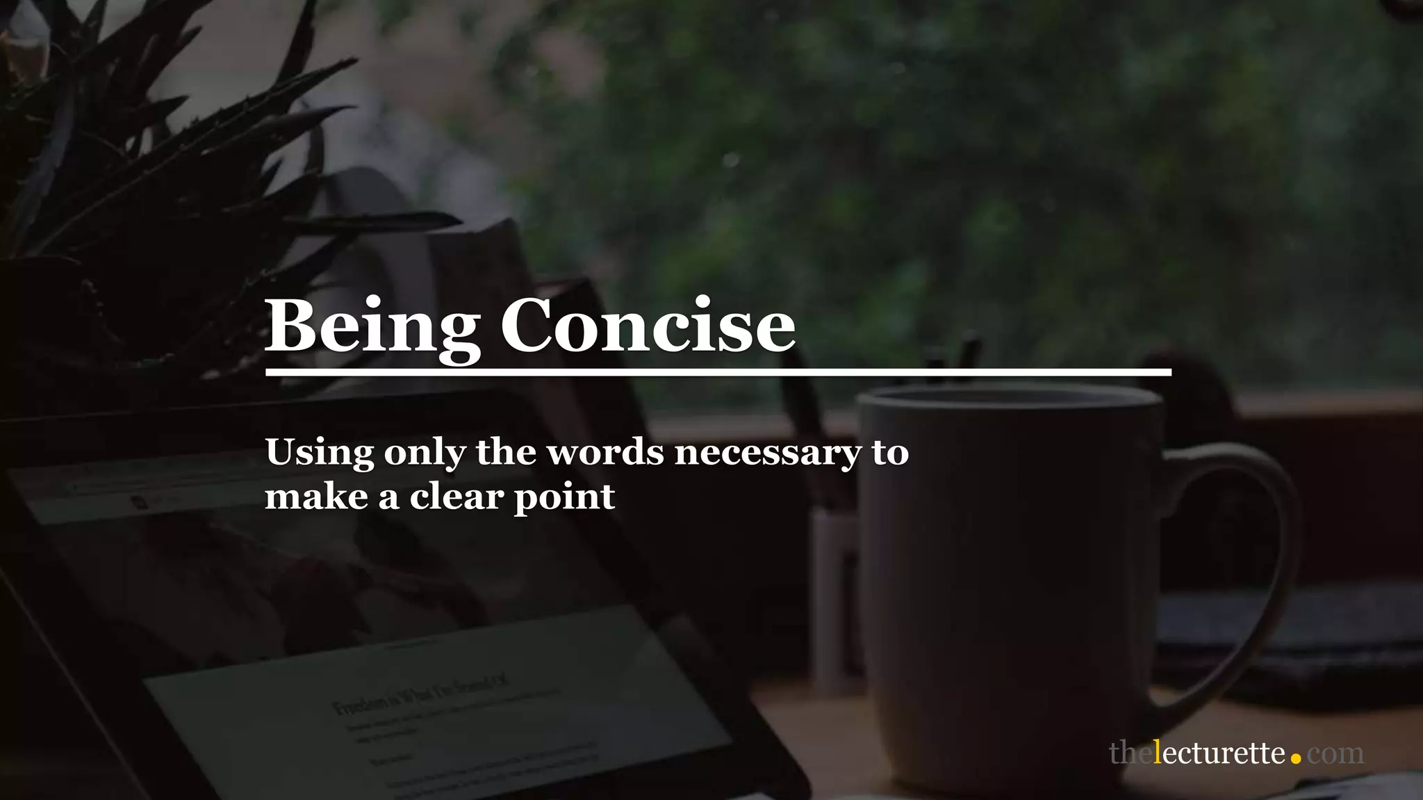 Eliminating wordiness | PPTX