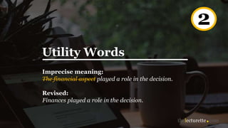 Eliminating wordiness | PPTX