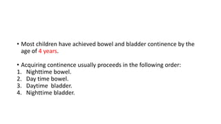 Elimination disorders in children | PPTX