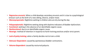 Elimination disorders in children | PPTX