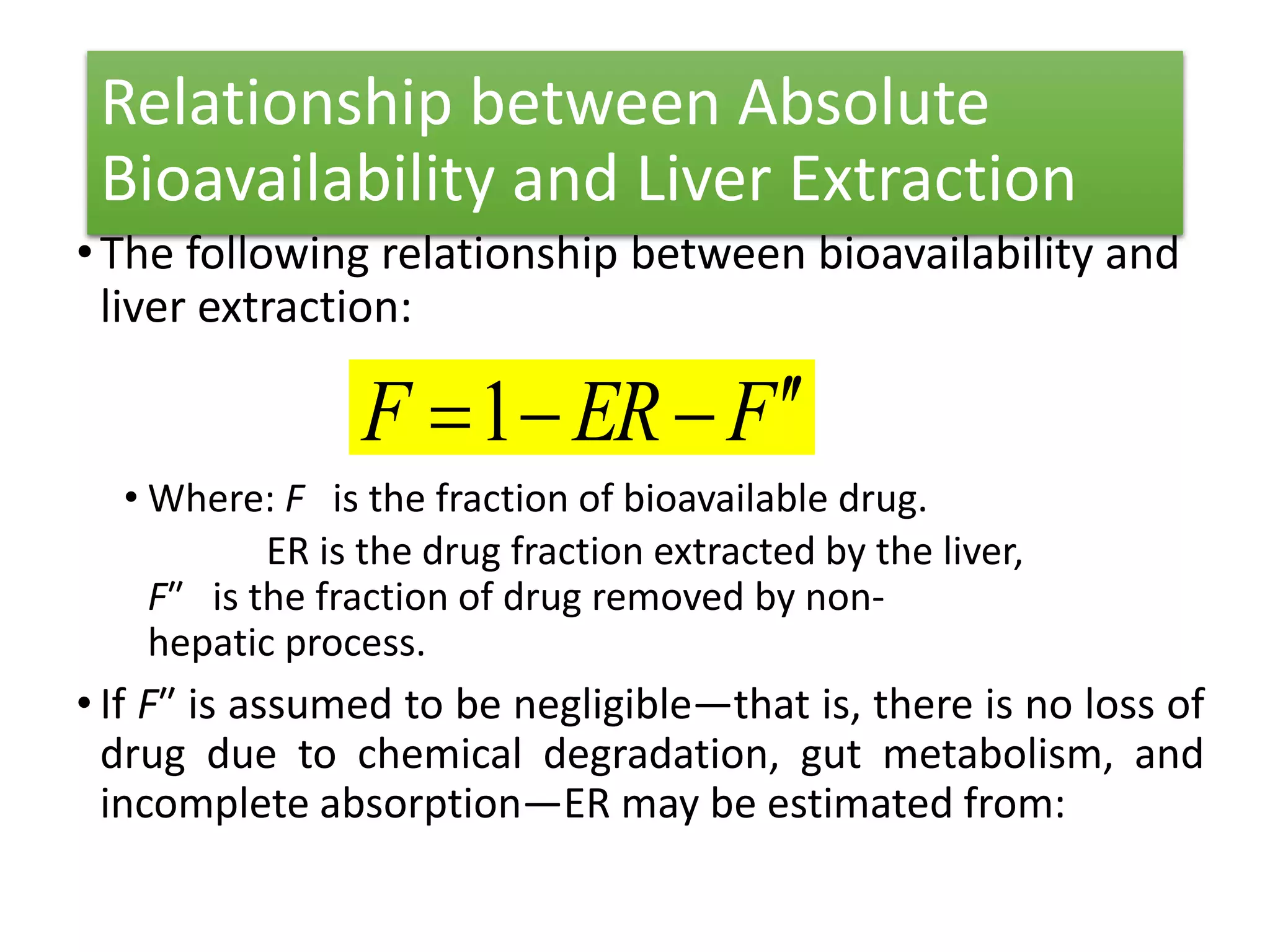 Pharmacokinetics / Biopharmaceutics - Drug Elimination | PDF