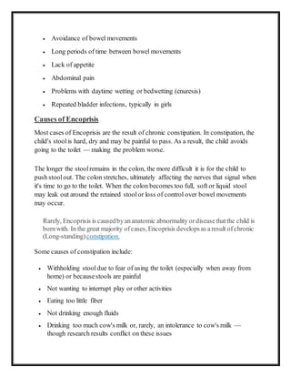 Elimination disorders | DOCX